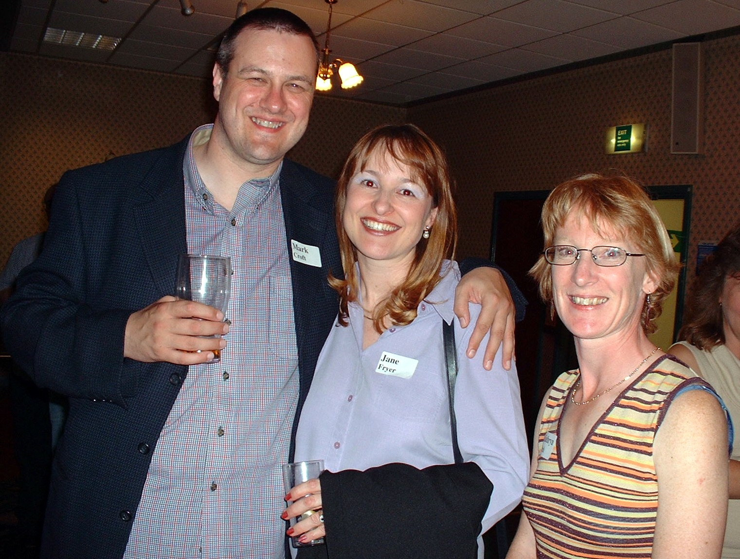 Isn't married life wonderful? (L to R:- Mark Croft, Jayne Fryer ...