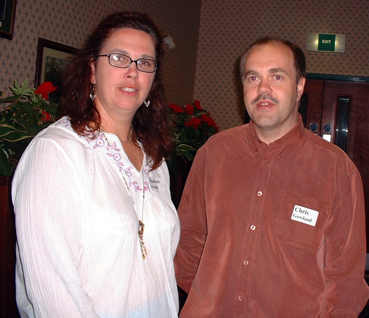 Dancing partners reunited (L to R:- Sharon Swann, Chris Gowland)